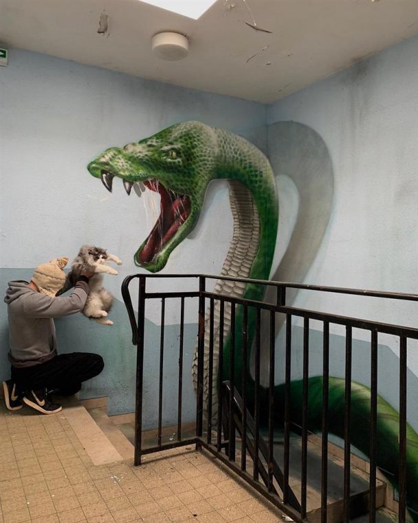 Worth Watching Realistic 3D Street Art by Scaf - Designbolts