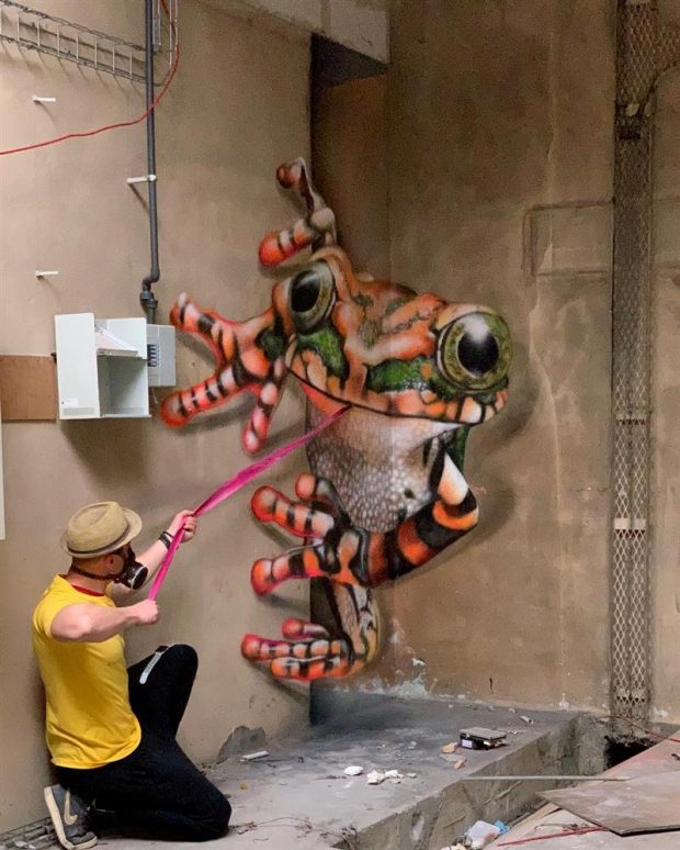 Worth Watching Realistic 3D Street Art by Scaf - Designbolts