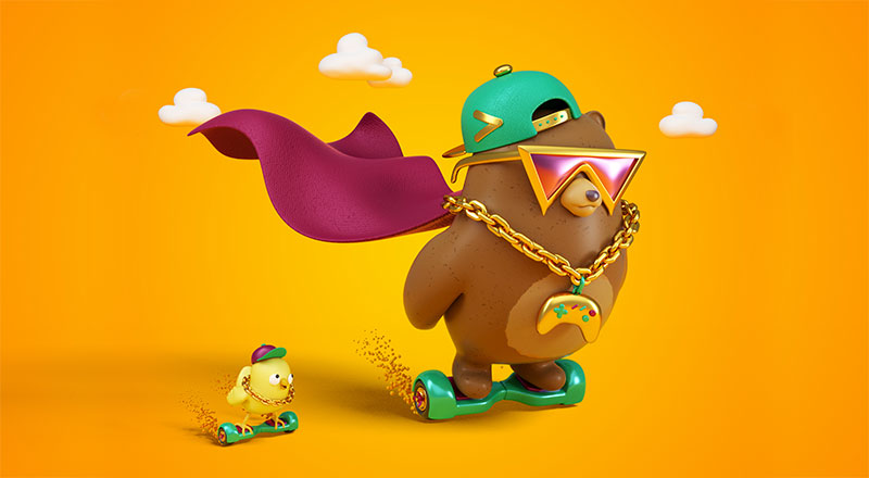 Most Creative 3D Typography & 3D Models By Yippiehey Studio - Designbolts