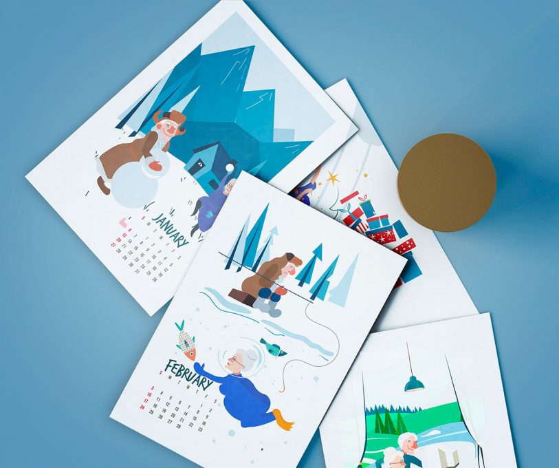 25 Best New Year 2020 Wall & Desk Calendar Designs for Inspiration ...