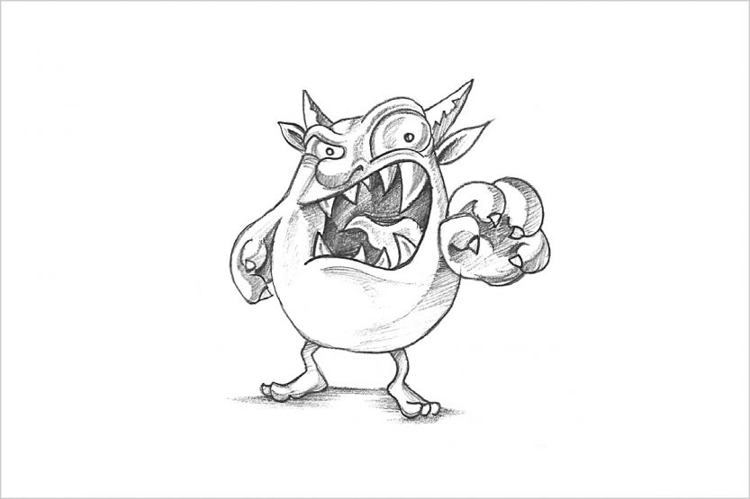 Monster Sketches | A Perfect Reference For Character Drawings - Designbolts