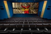 Free Cinema Movie Theater Hall Screen Mockup PSD - Designbolts