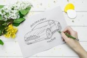 Free Sketching Paper Mockup PSD - Designbolts