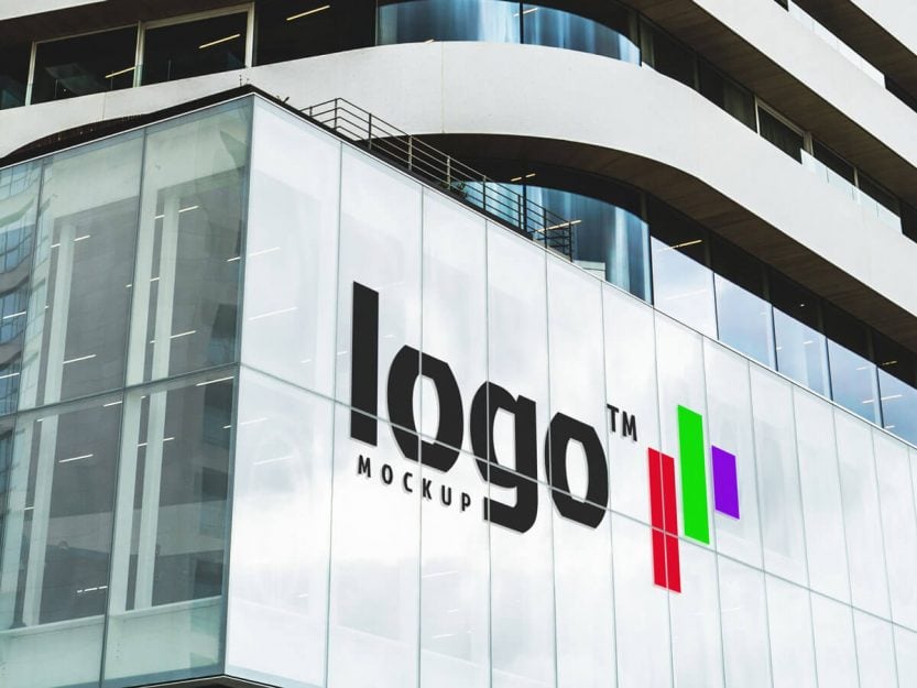 Free Office Building Logo Mockup PSD - Designbolts