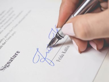 Free Female Artist Signature Mockup PSD - Designbolts