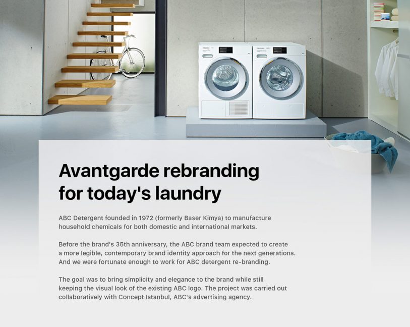 Beautiful ABC Detergent Rebranding Project for Inspiration - Designbolts