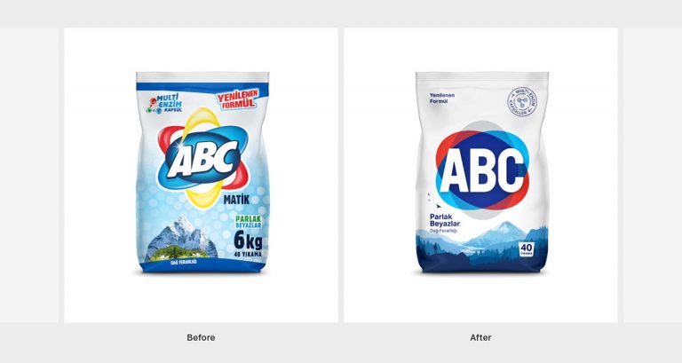 Beautiful ABC Detergent Rebranding Project for Inspiration - Designbolts