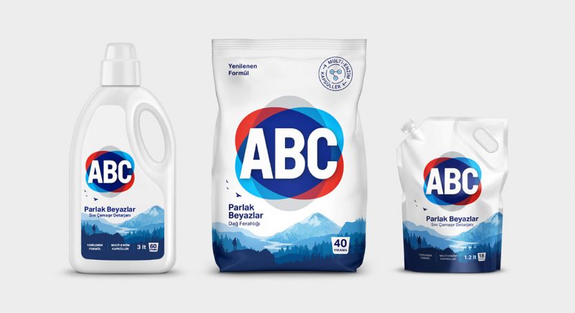 Beautiful ABC Detergent Rebranding Project for Inspiration - Designbolts