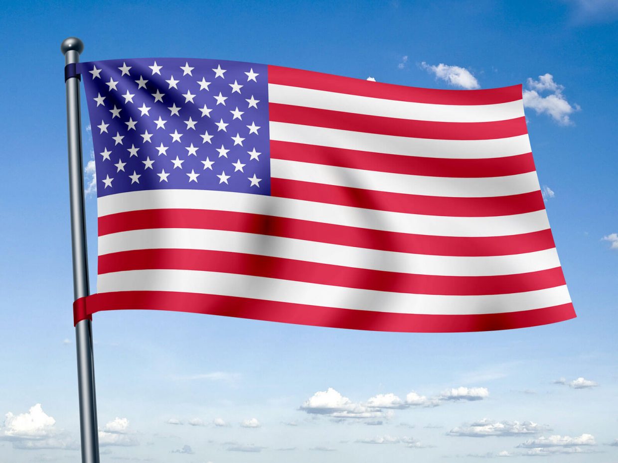 Free Waving Country Flag Mockup PSD - Designbolts