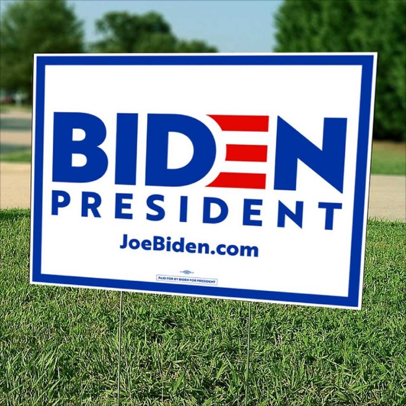 Buy the Best 20 Yard Signs & Flags for Biden President 2020 - Designbolts
