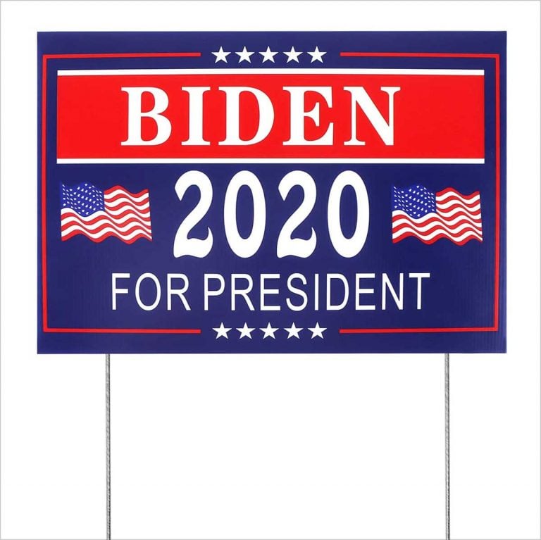 Buy the Best 20 Yard Signs & Flags for Biden President 2020 - Designbolts