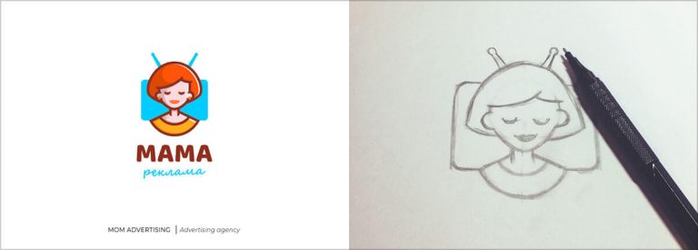 Sketch To Logo Process | 20 Cool Logo Designs For Inspiration - Designbolts