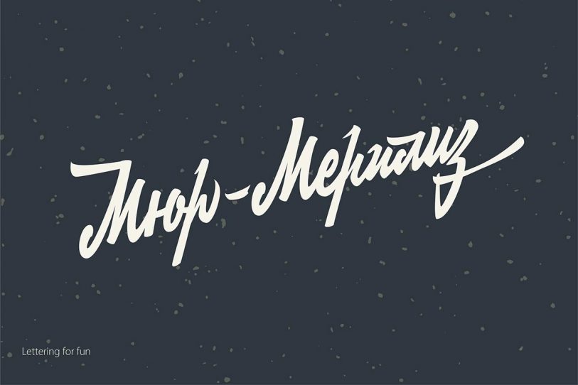 50+ Beautiful Commercial Lettering by Toma Streltsova - Designbolts