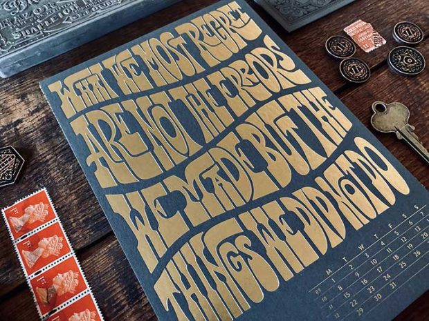 Awe-Inspiring 2021 Letterpressed Calendar Design You Would Love to Buy ...