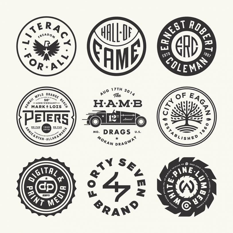 Inspiring Vintage Badge Logos from 2000 - 2020 - Designbolts
