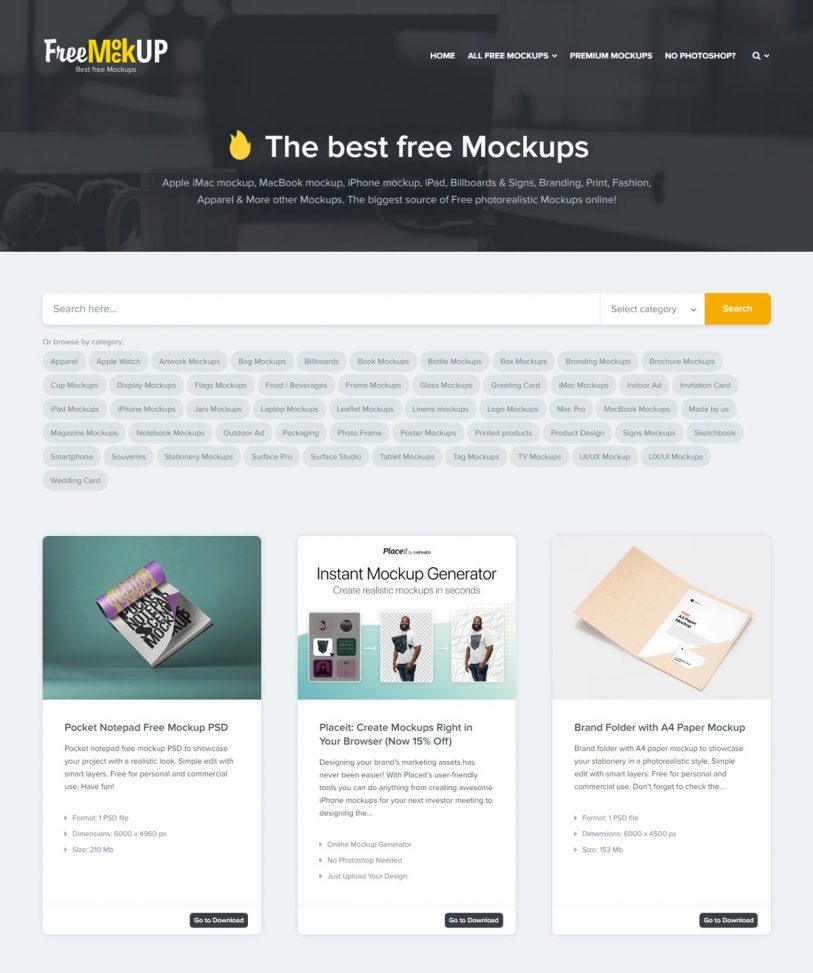 21 Best Free Amazing Mockup Websites for Designers in 2021 - Designbolts