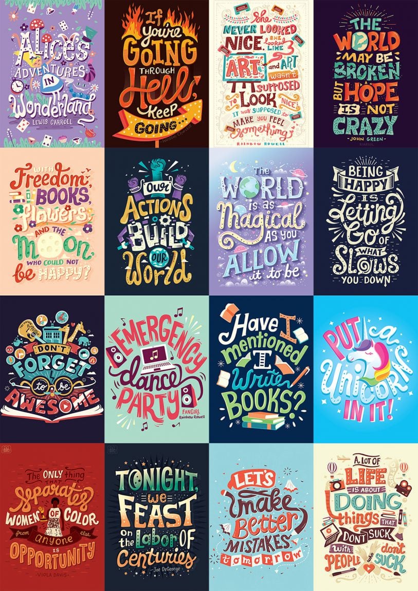 120 Cool Hand Lettering Typography Posters by Risa Rodil - Designbolts