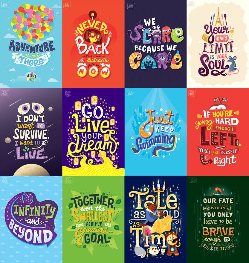 120 Cool Hand Lettering Typography Posters by Risa Rodil - Designbolts
