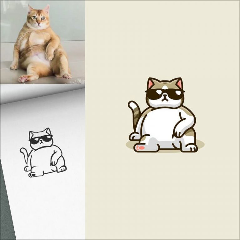 130+ Random Things Turned Into Adorable Logo Illustrations - Designbolts
