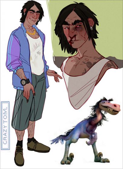 40+ Cool Illustrations of Cartoon Characters as Humans - Designbolts