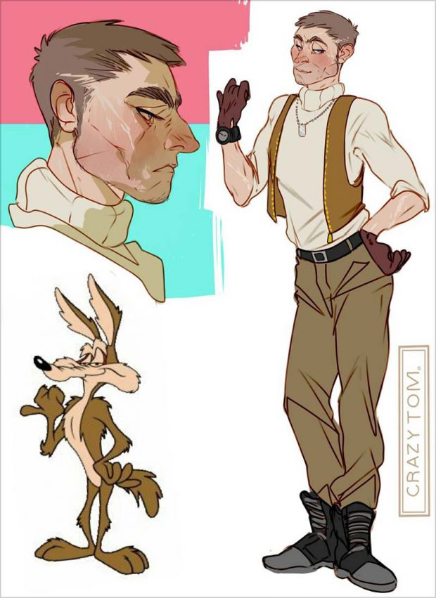 40+ Cool Illustrations of Cartoon Characters as Humans - Designbolts