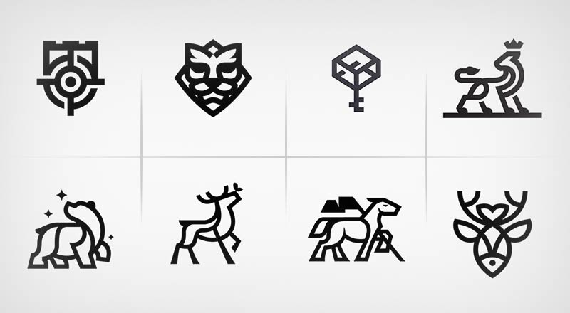 Thick Line Art Logo Designs For Inspiration - Designbolts