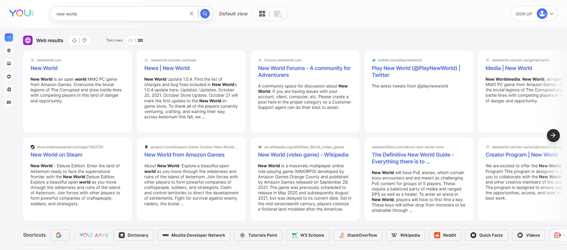 Google's Rival you.com | A Horizontal Search Engine - Designbolts