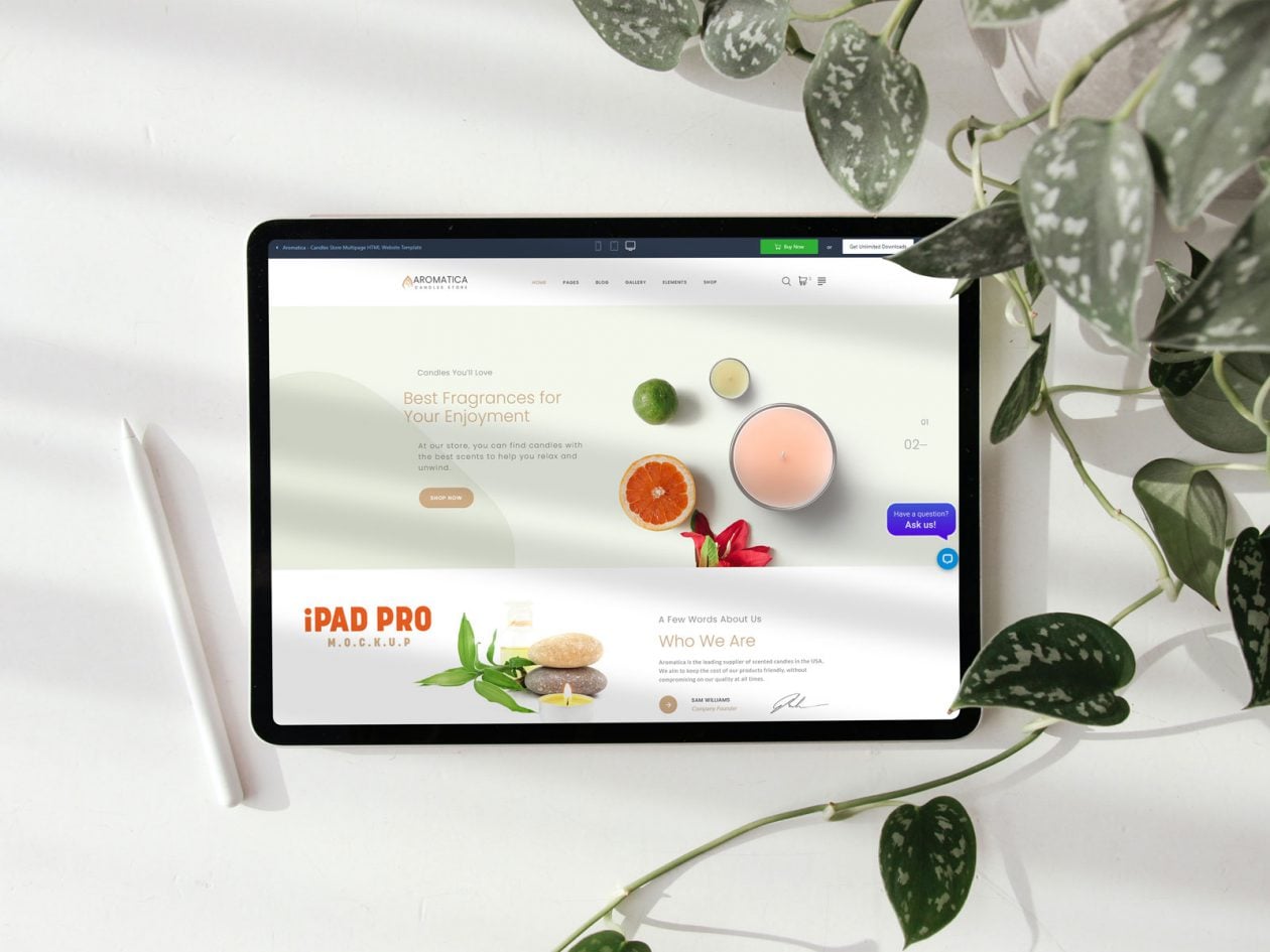 Free iPad Pro Photo Mockup PSD - Designbolts