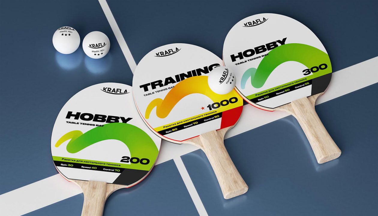 Exquisite Table Tennis Rackets Packaging & Brand Identity Design ...