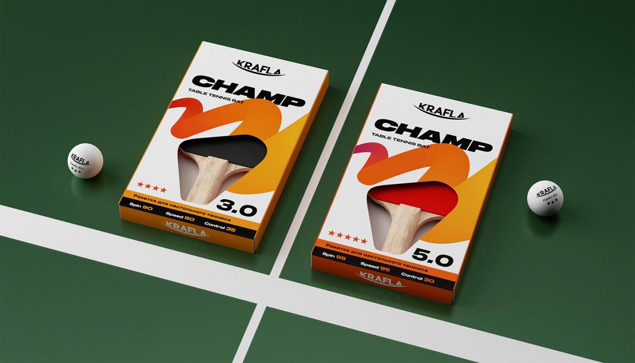 Exquisite Table Tennis Rackets Packaging & Brand Identity Design ...