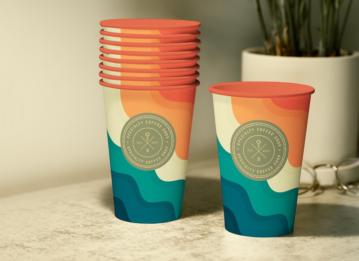 Free Coffee Cup Logo Mockup PSD - Designbolts