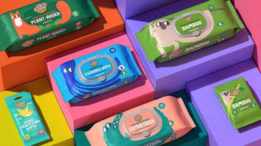A Fun-Filled Earth's Best Baby Wipes Packaging Design - Designbolts