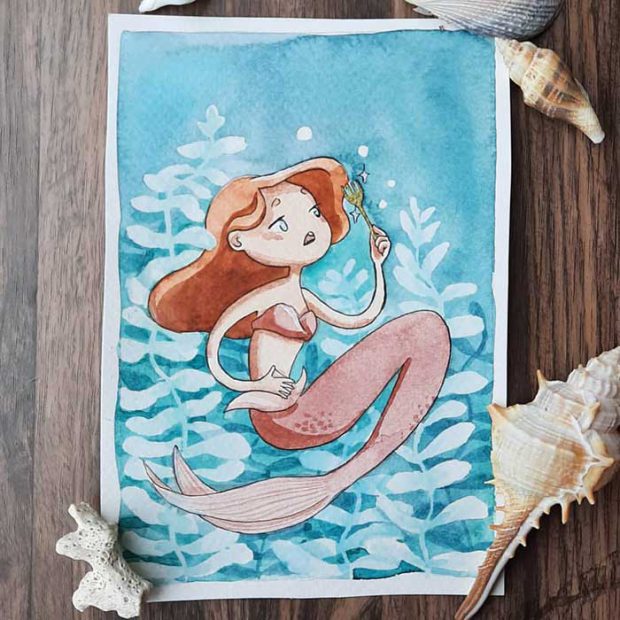 31 Mermaids in 31 Days - A Fun Drawing Challenge - Designbolts