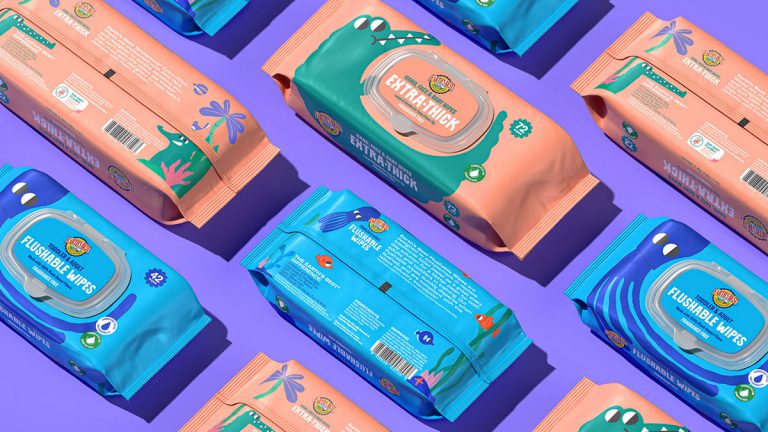 A Fun-Filled Earth's Best Baby Wipes Packaging Design - Designbolts