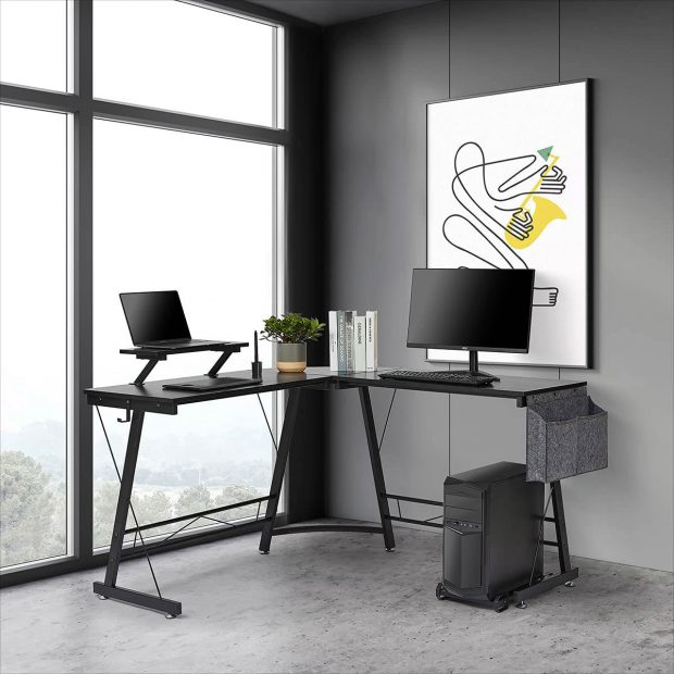 15+ Best L-Shaped Corner Computer Desks With Monitor Stand 2022 ...