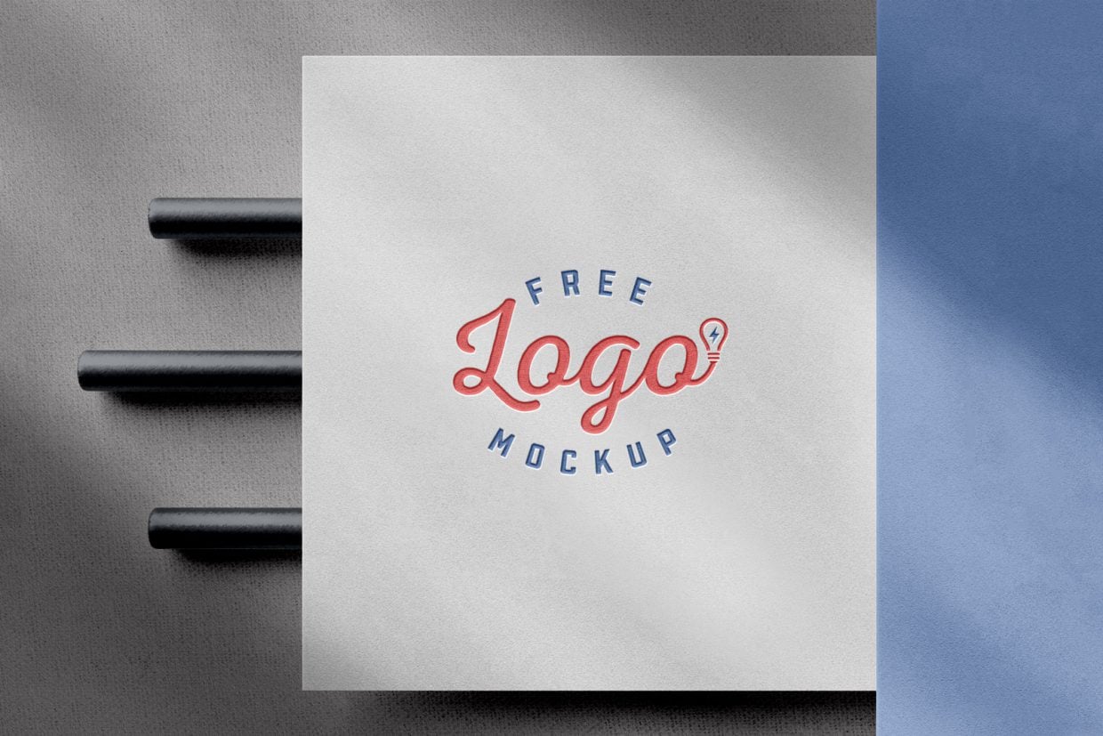Free White Paper Logo Mockup PSD - Designbolts