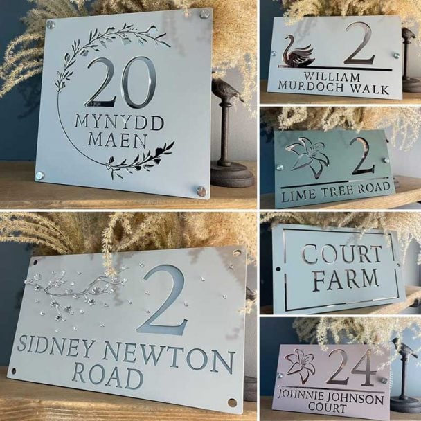 40+ House Name Plate Number Sign Ideas For Beautiful Homes - Designbolts