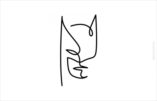 30+ One Line Iconic Character Drawings - Designbolts