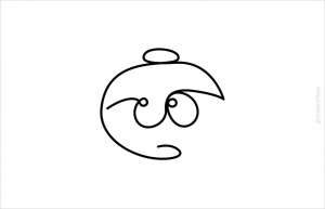 30+ One Line Iconic Character Drawings - Designbolts