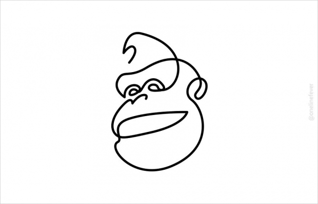 30+ One Line Iconic Character Drawings - Designbolts