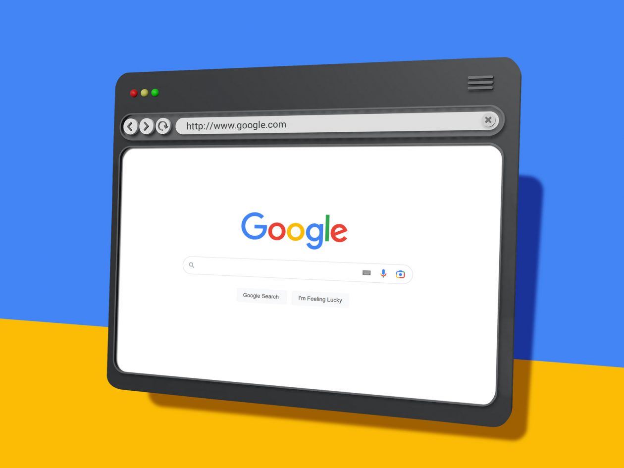 Free 3D Web Browser Mockup PSD - Designbolts