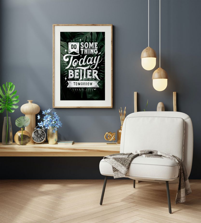 Free Photo Frame Poster Mockup PSD - Designbolts