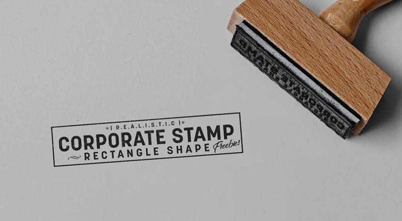 Free Brown Wooden Stamp Mockup PSD - Designbolts
