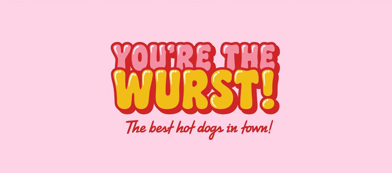You're The Wurst | Creative Hotdogs Branding Design - Designbolts