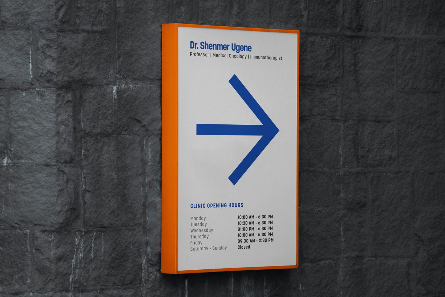 Free Direction Sign Mockup PSD - Designbolts