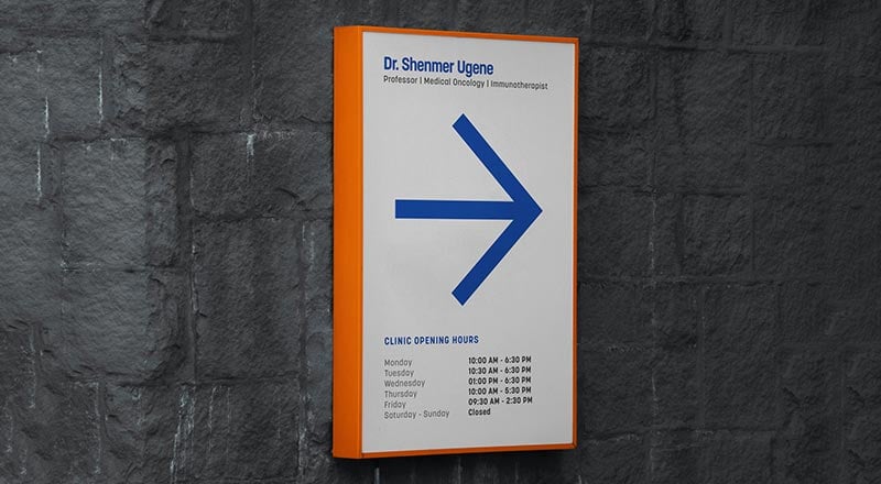 Free Direction Sign Mockup PSD - Designbolts