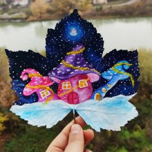 25+ Lively Paintings of Fallen Autumn Leaves - Designbolts