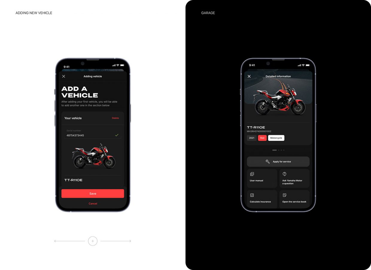Modern Yamaha Mobile App Design for Inspiration - Designbolts