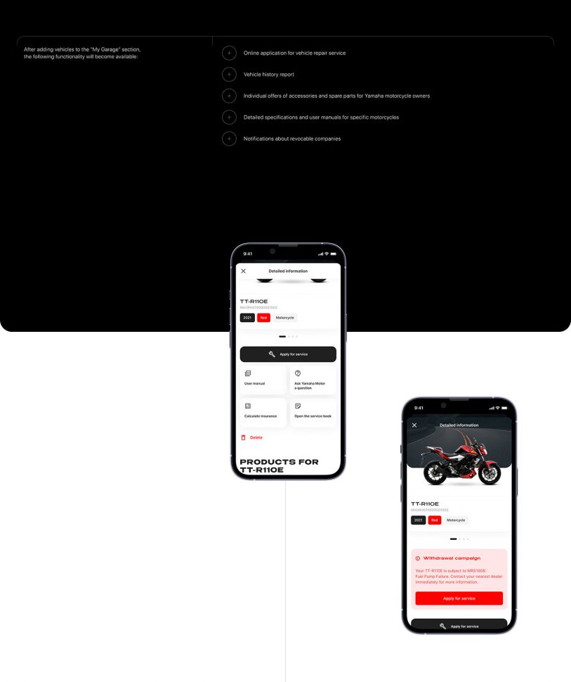 Modern Yamaha Mobile App Design for Inspiration - Designbolts