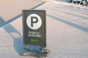 Free Parking Awareness Signage Mockup PSD - Designbolts